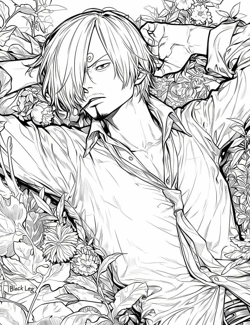 Anime & Manga Character Coloring Pages – Infinite Visibility – tagged ...