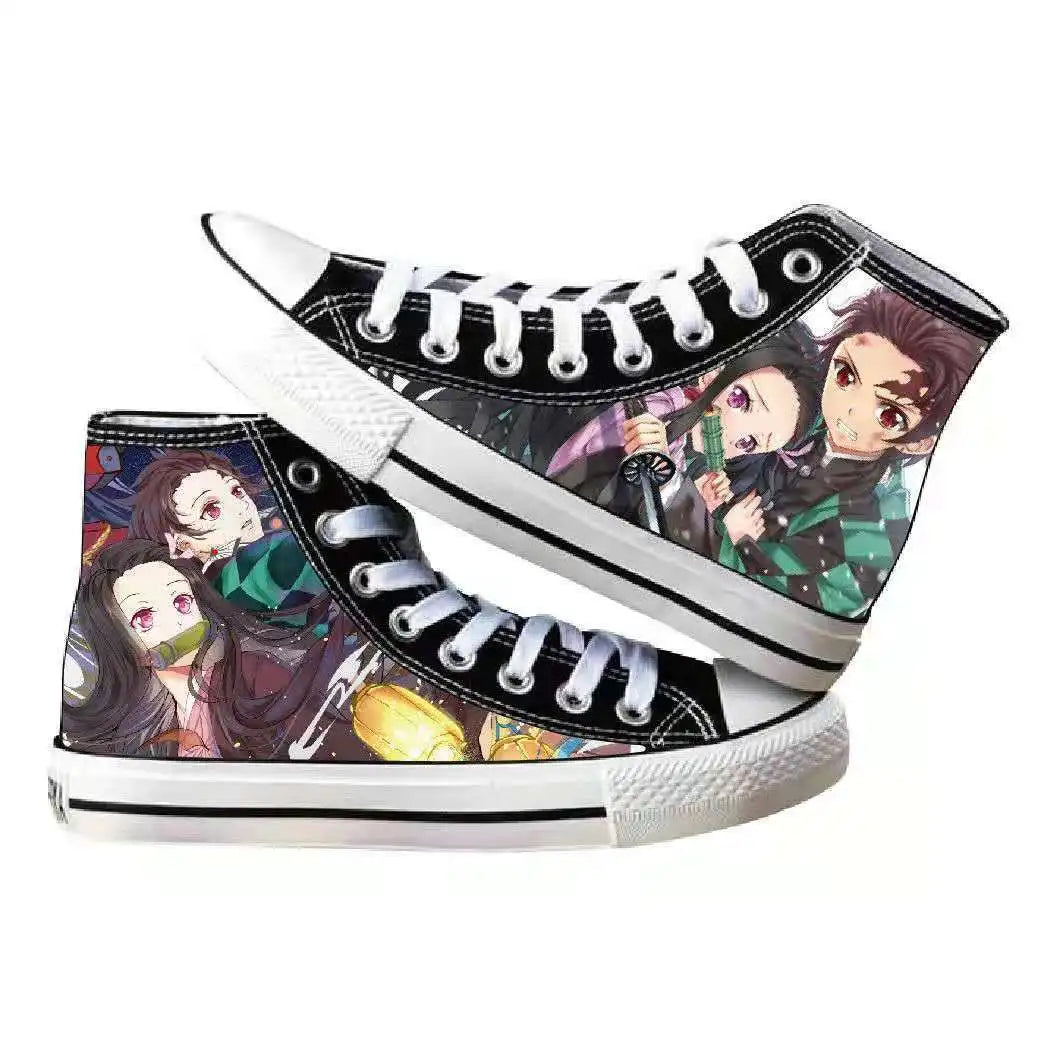 Demon Slayer Canvas Shoes | Tanjiro & Hanako Sneakers – Infinite Visibility