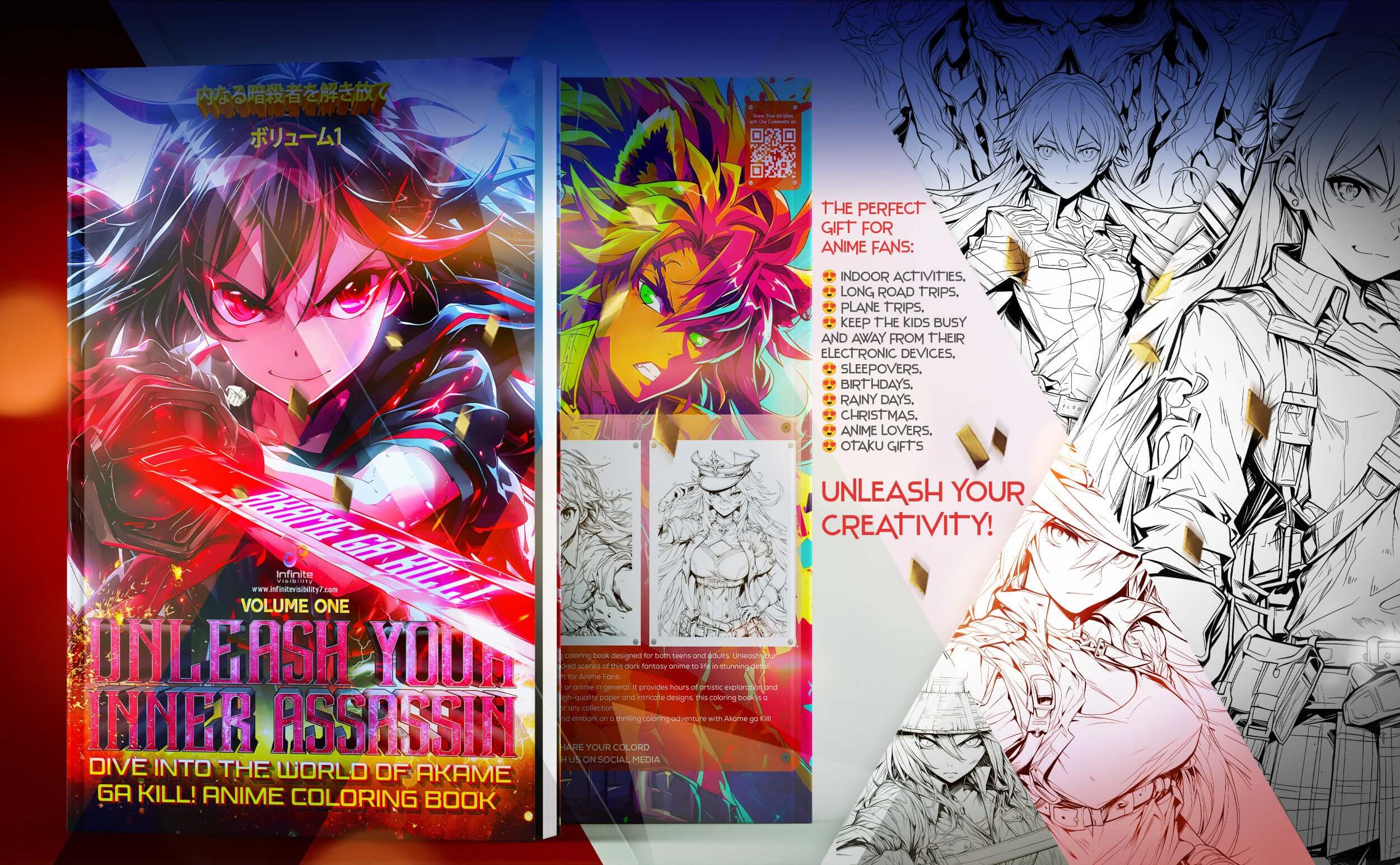 Infinite Visibility: Where Creativity Takes Form | Anime | Coloring B