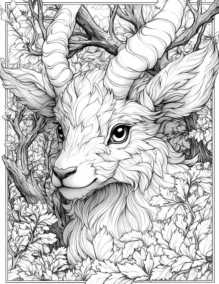 Whispering Woods Sprite: Printable Fantasy Coloring Page – Infinite ...